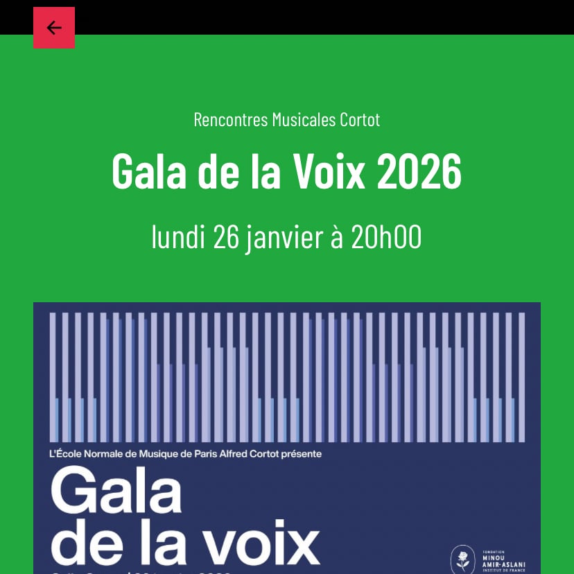 Gala de la voix 🗣️ 🎼 - Activité pour senior à Paris - Club Colette